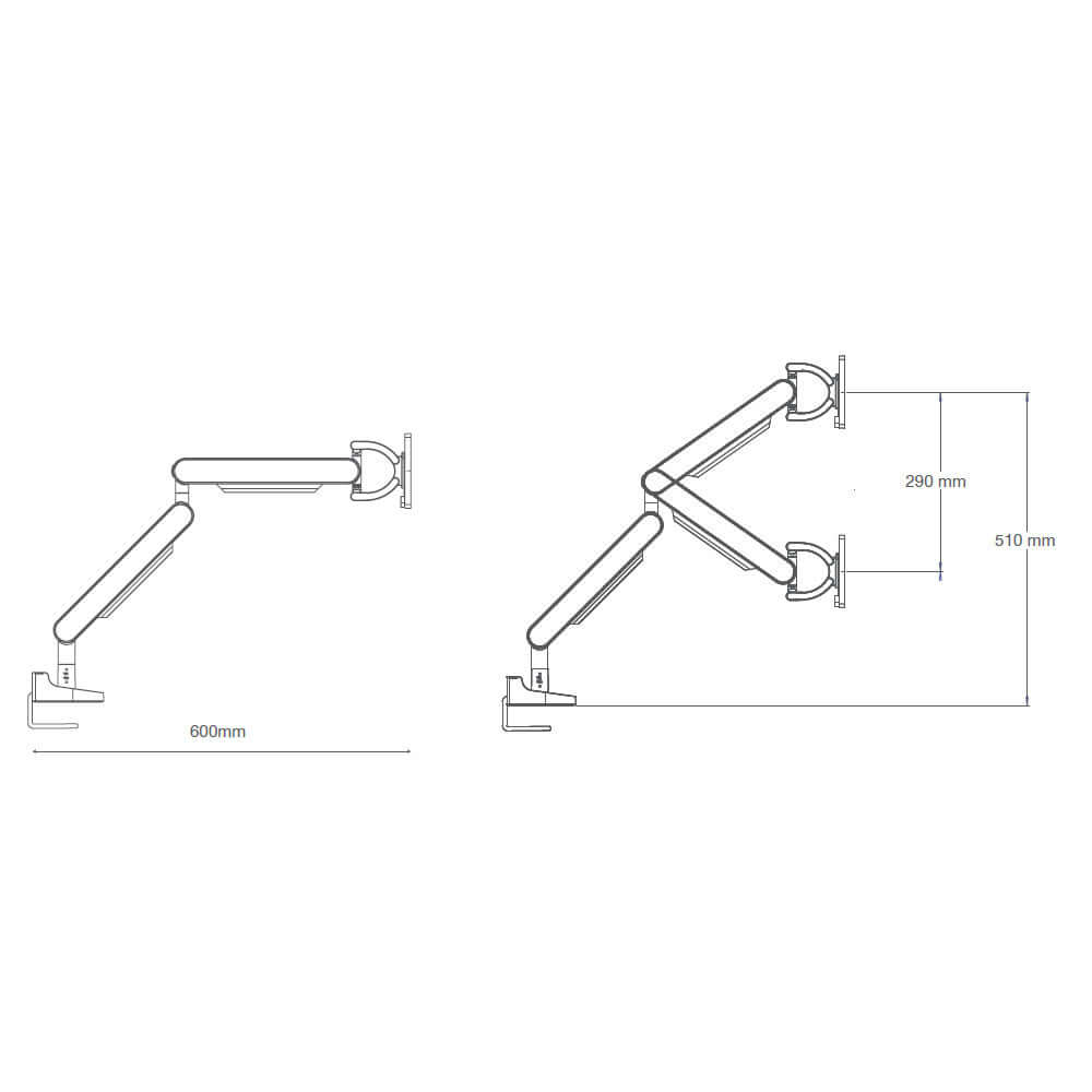 Zgonic ZG1 Monitor Arm - with easy installation - Ergonomics Now
