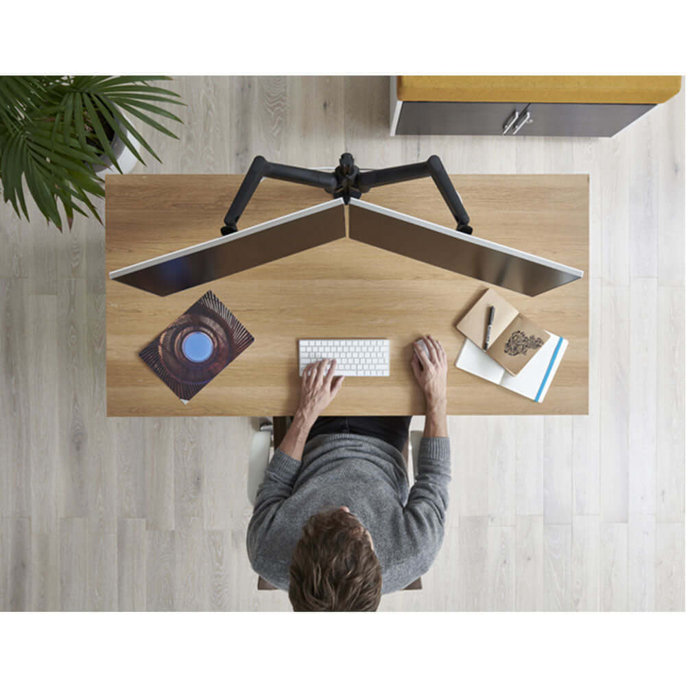 Lima Monitor Arm - Dual Screen Solution - Easy To Install - Ergonomics Now