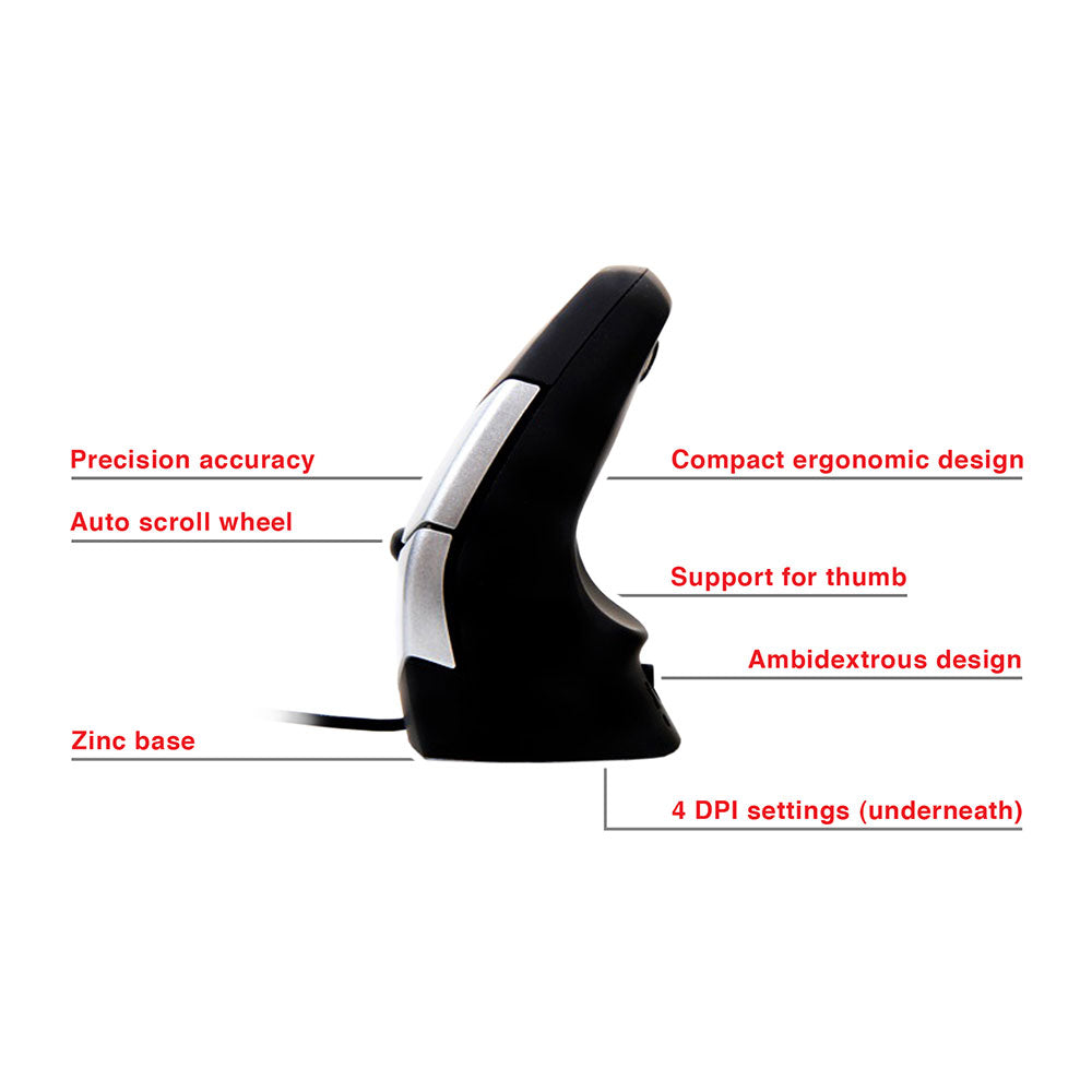DXT Ergonomic Vertical Mouse Designed for Comfort and Accuracy ...