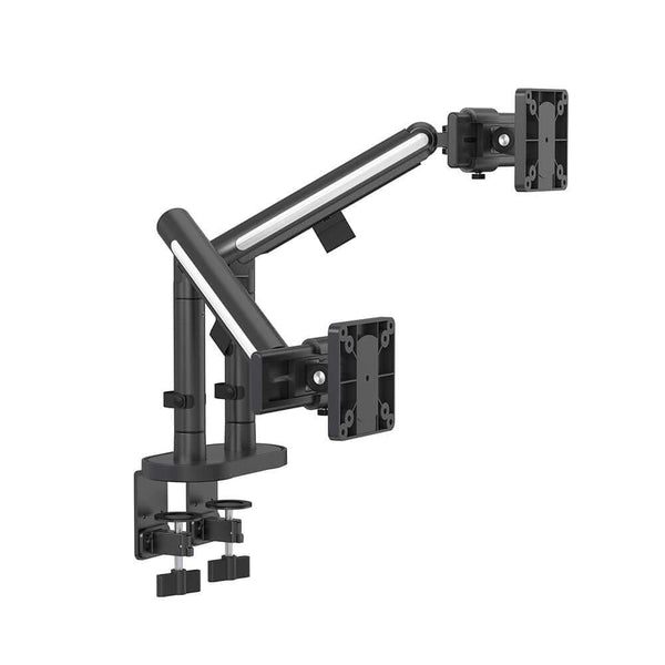 Glider Dual Monitor Arm for ease of viewing - Ergonomics Now