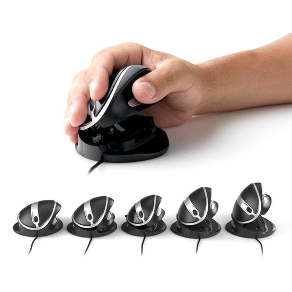 Oyster Mouse - Ambidextrous Vertical Adjustable Mouse - Ergonomics Now