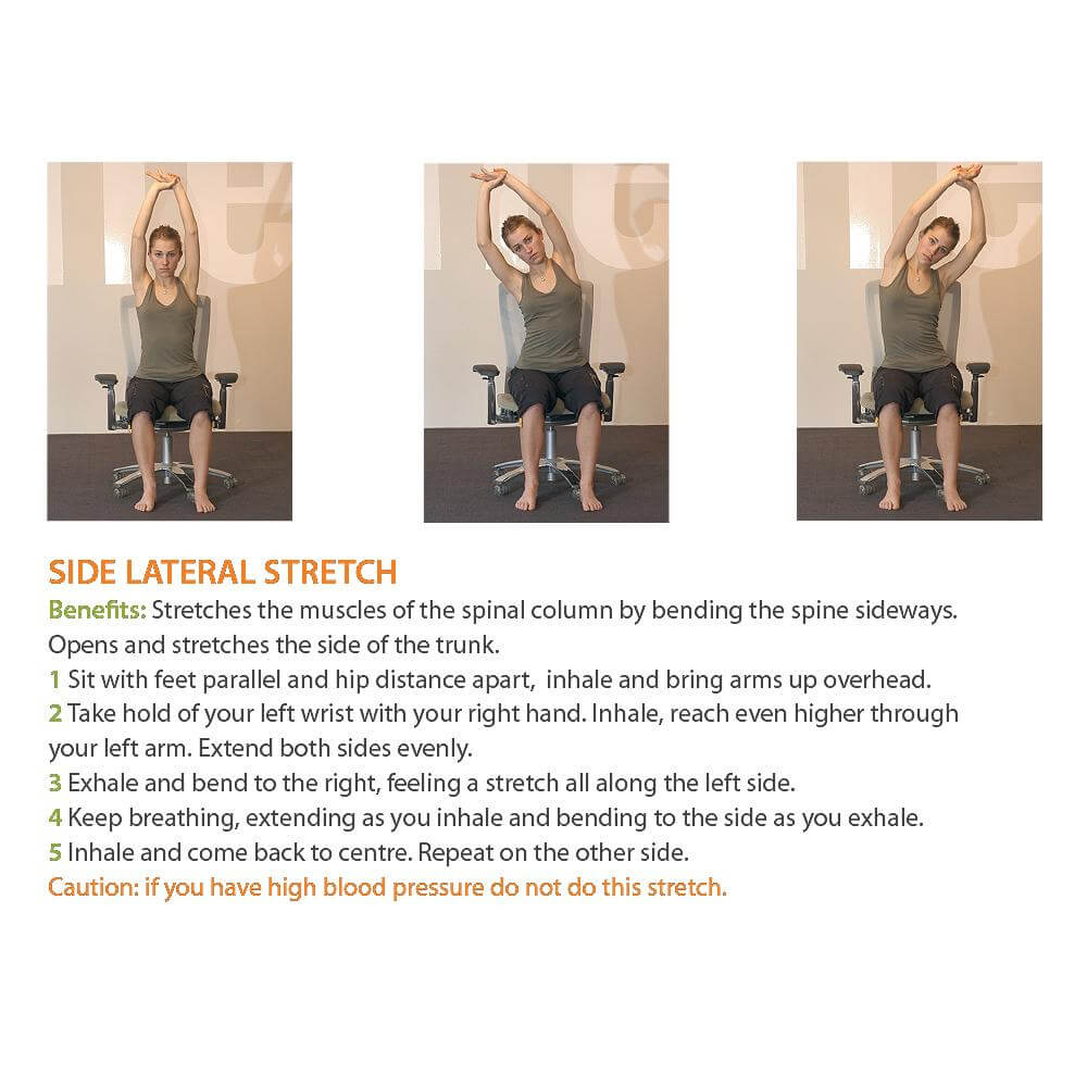 Stretch Poster Wellbeing@Work, Exercises for Reducing Strain ...