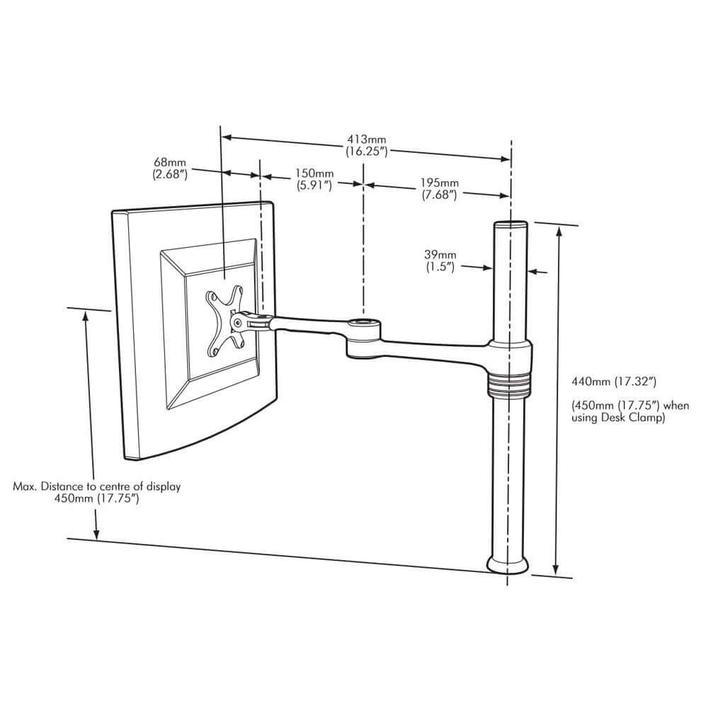 Visidec Focus Articulated Monitor Arm - Ergonomics Now
