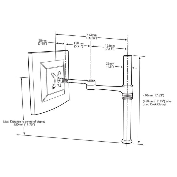 Visidec Focus Articulated Monitor Arm - Ergonomics Now